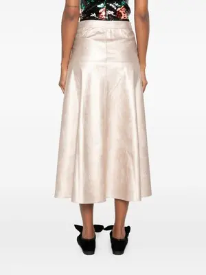 FORTE_FORTE Eco Leather Midi Skirt