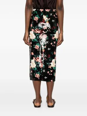 FORTE_FORTE Sequined Midi Skirt