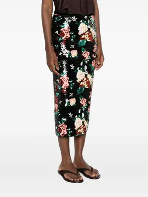 FORTE_FORTE Sequined Midi Skirt