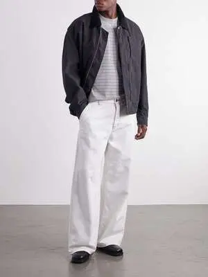 BEAMS Striped Cotton-jersey T-shirt