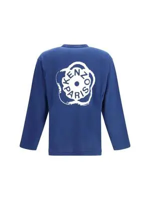 Kenzo Boke Flower 2.0 Long-sleeved Cotton T-shirt - Blue
