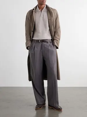 Frescobol Carioca Orlando Merino Wool Polo Shirt - Neutrals