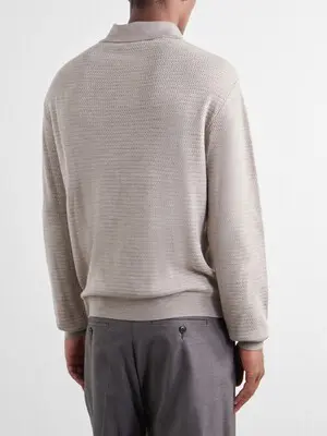 Frescobol Carioca Orlando Merino Wool Polo Shirt - Neutrals