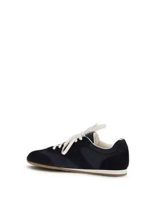 Prada Suede And Fabric Sneakers - Blue