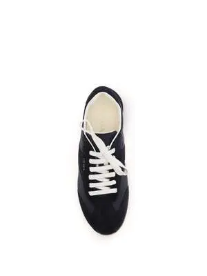 Prada Suede And Fabric Sneakers - Blue