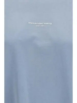 Alexander Wang Long-sleeve Logo T-shirt - Blue