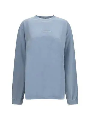 Alexander Wang Long-sleeve Logo T-shirt - Blue