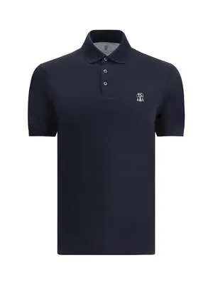 Brunello Cucinelli Cotton Polo - Blue