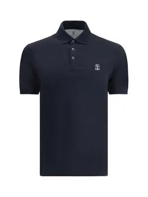 Brunello Cucinelli Cotton Polo - Blue