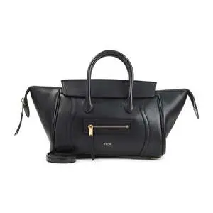 Celine Leather Small Luggage - Black