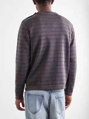 S.N.S. HERNING Naval Striped Virgin Wool Sweater