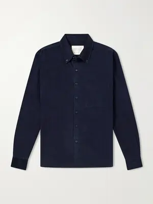 KARDO Ronald Cotton-corduroy Shirt - Blue