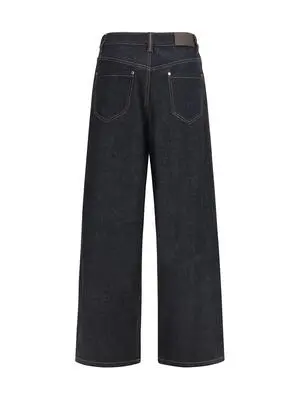 Brunello Cucinelli Straight-leg Denim Jeans - Blue