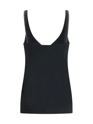 Brunello Cucinelli Top With Embellishments - Black