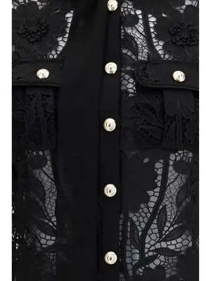 SELF-PORTRAIT Tie-neck Top