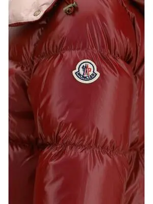 Moncler Niveole Short Nylon Down Jacket - Red