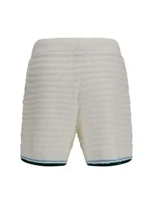 Casablanca Bouclé Tennis Shorts - White