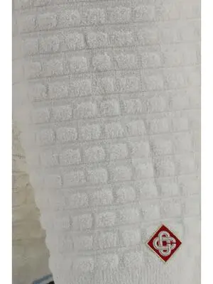 Casablanca Bouclé Tennis Shorts - White