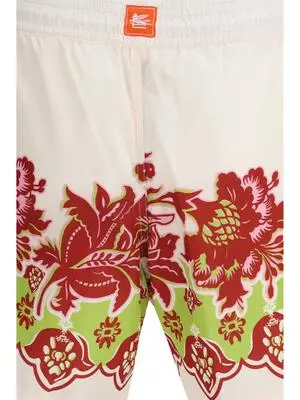 Etro Swim Shorts With Floral Print - Multicolor