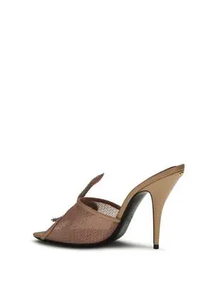 Valentino Garavani Coeur Vipère Sandals With Mesh