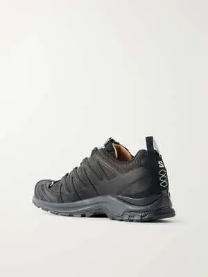 SALOMON Xa Pro 3d Alpine Echoes Leather-trimmed Mesh Sneakers