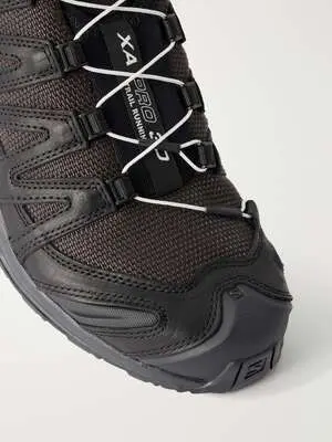 SALOMON Xa Pro 3d Alpine Echoes Leather-trimmed Mesh Sneakers