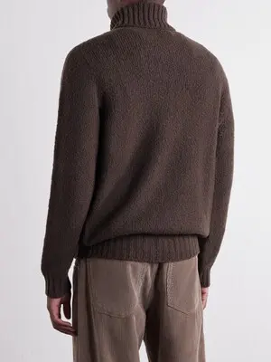 De Bonne Facture Wool-bouclé Rollneck Sweater