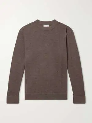 S.N.S. HERNING Stamina Virgin Wool Sweater - Brown