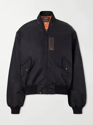 FRIZMWORKS Padded Shell Bomber Jacket - Black