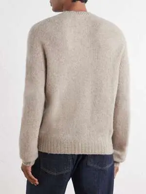 De Bonne Facture Shaggy Sheep Wool Sweater - Beige