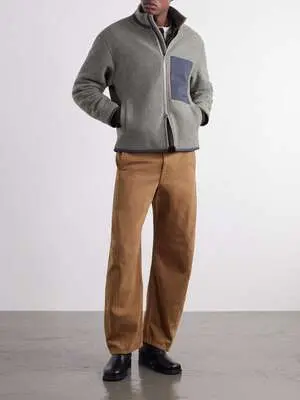 De Bonne Facture Bookstore Cotton-trimmed Virgin Wool Jacket