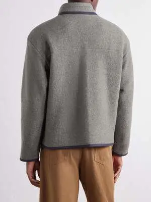 De Bonne Facture Bookstore Cotton-trimmed Virgin Wool Jacket