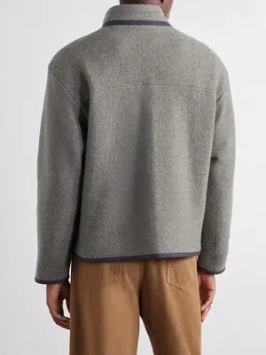 De Bonne Facture Bookstore Cotton-trimmed Virgin Wool Jacket