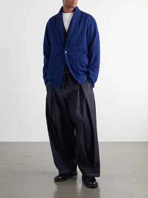 Blue Blue Japan Sashiko-cotton Blazer - Blue