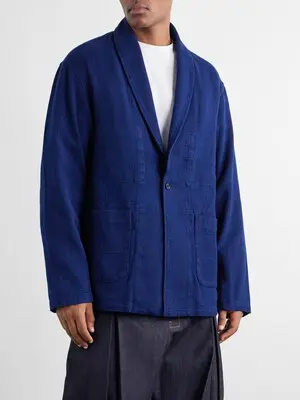 Blue Blue Japan Sashiko-cotton Blazer - Blue