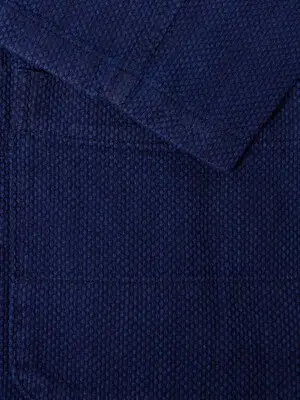 Blue Blue Japan Sashiko-cotton Blazer - Blue