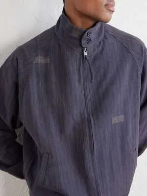KARDO Stanley Embroidered Pinstriped Cotton Bomber Jacket