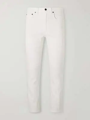 BEAMS Slim-fit Straight-leg Jeans - White