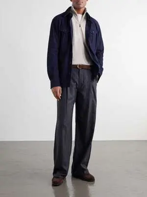 Massimo Alba Liam Cashmere Half-zip Sweater