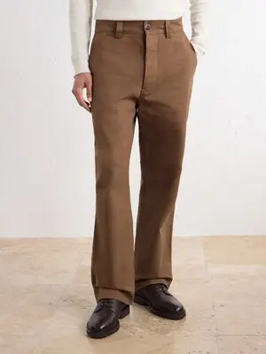 MARGARET HOWELL Mhl. Simple Straight-leg Cotton-drill Trousers