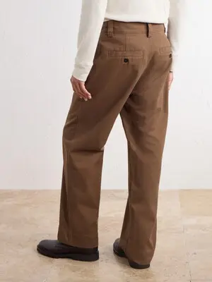 MARGARET HOWELL Mhl. Simple Straight-leg Cotton-drill Trousers