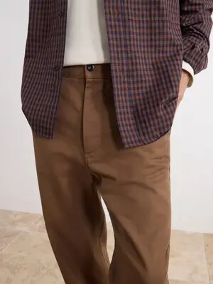 MARGARET HOWELL Mhl. Simple Straight-leg Cotton-drill Trousers