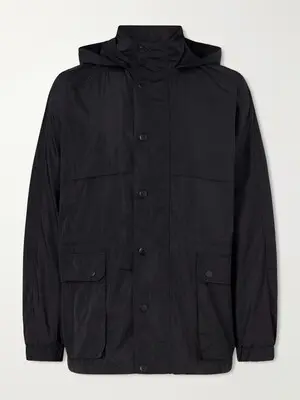 A.p.c. Valery Logo-printed Shell Jacket - Black