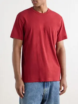 JAMES PERSE Cotton-jersey T-shirt - Red