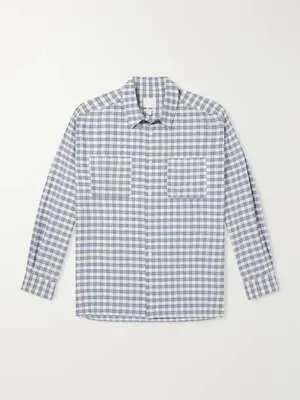 A.p.c. Malcom Checked Organic Cotton Shirt - Blue