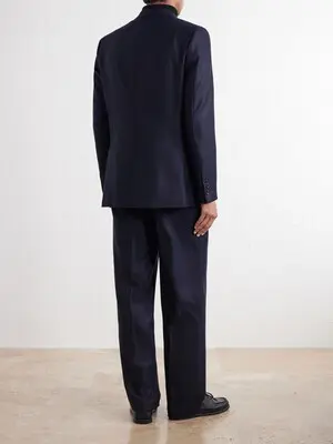 Gabriela Hearst Angelo Double-breasted Wool And Cashmere-blend Flannel Suit Jacket