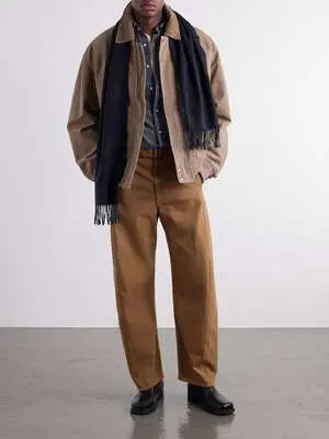 BEAMS Fringed Cashmere Scarf