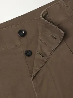 MARGARET HOWELL Mhl. Straight-leg Pleated Cotton Trousers