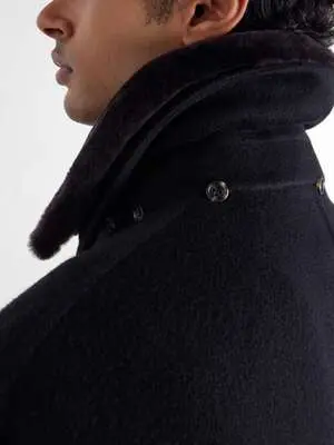Gabriela Hearst James Shearling-trimmed Cashmere Bomber Jacket