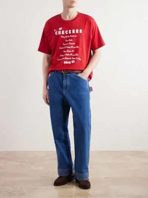 BODE Embroidered Cotton-jersey T-shirt